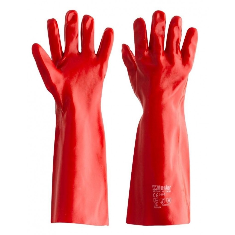 18 Red PVC Chemical Resistant Glove ORB Distributors